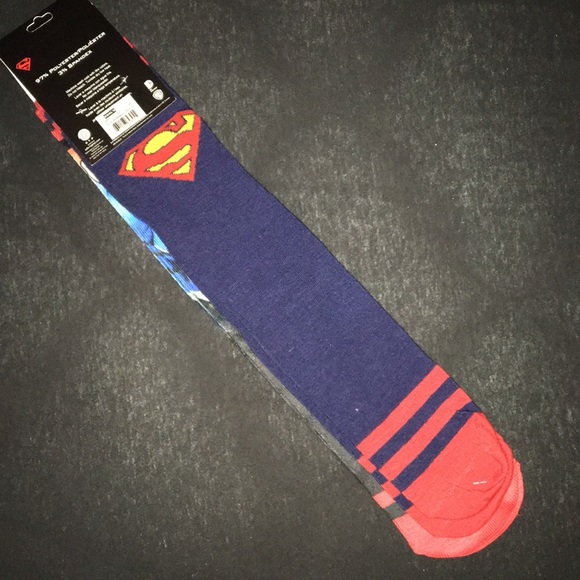 DC Comics | Underwear & Socks | Dc Superman Crew Socks Nwt | Poshmark